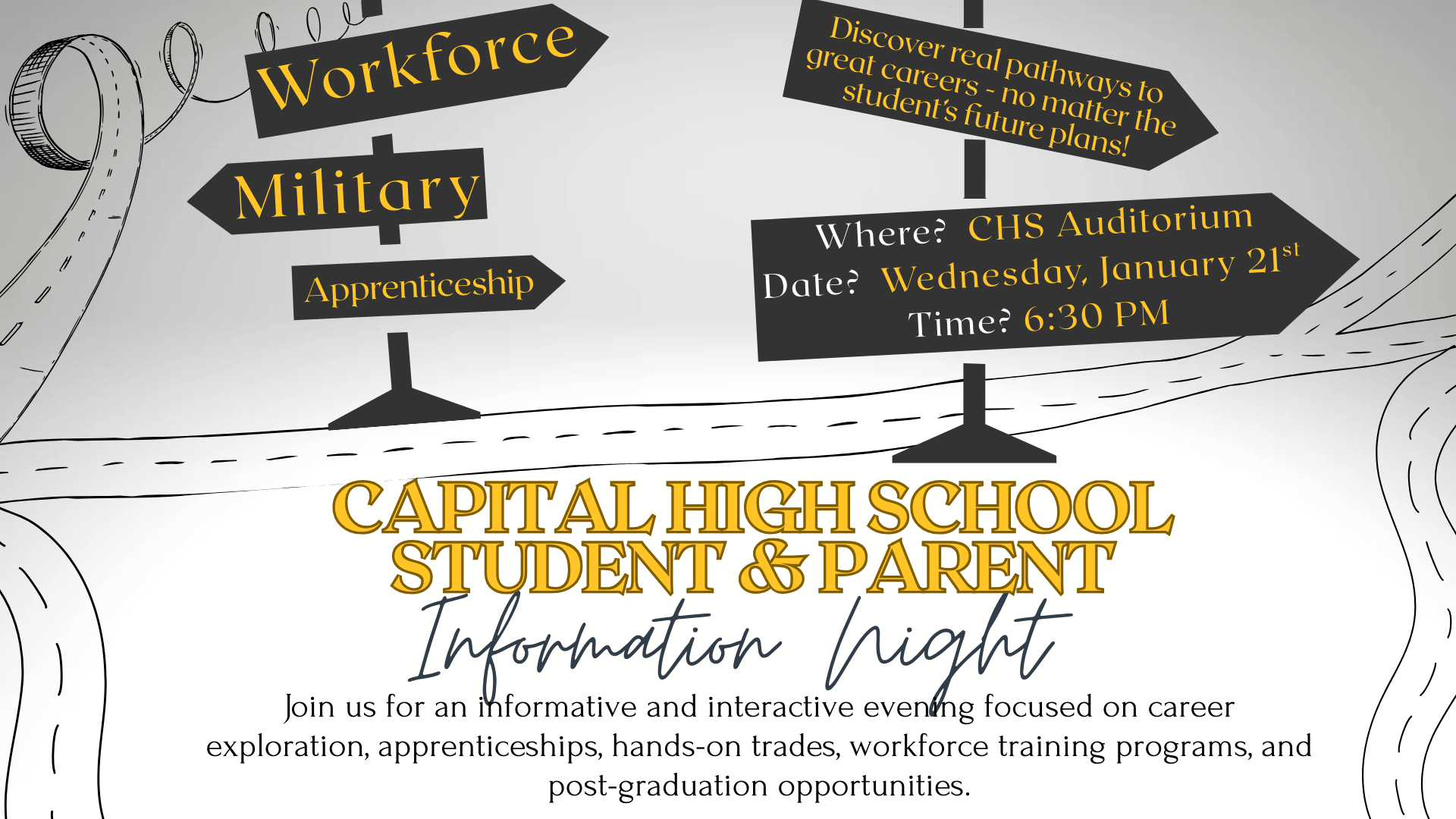 Pathways Information Night, January 21 | Capital High School